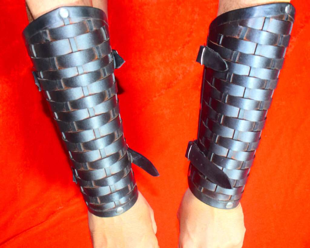 Leather Arm Guard - LARP Leather Bracers