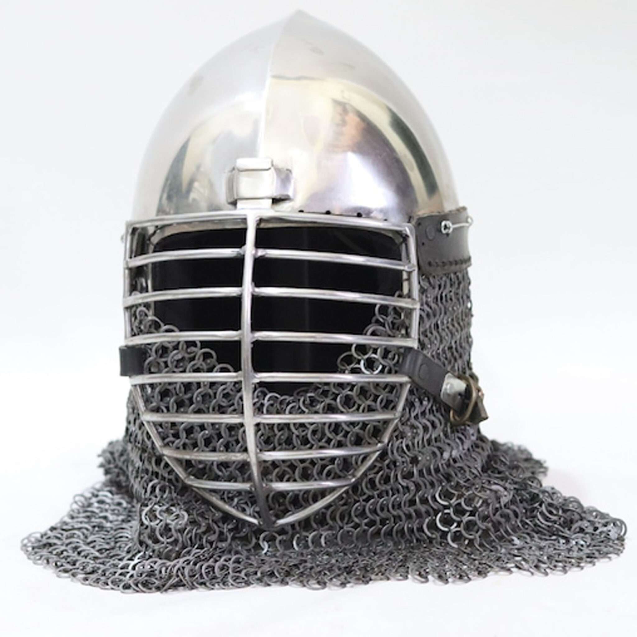 Medieval Cervelliere Helmet For SCA Combat And Reenactment - Medieval ...